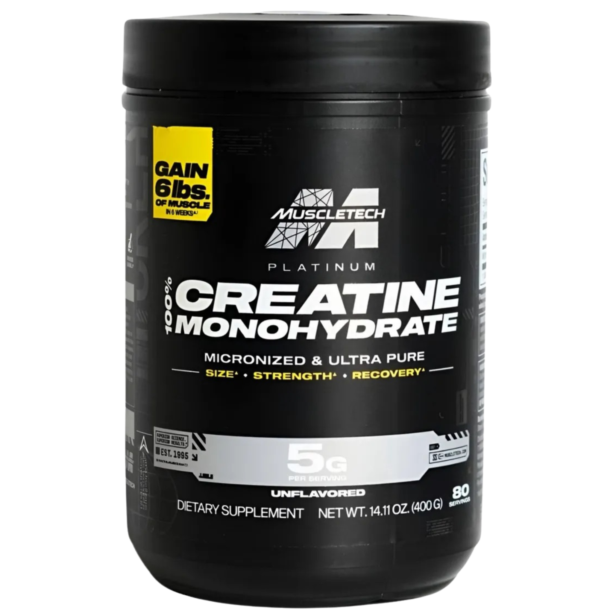 Creatina Platinum 100% Creatine 400 g – Monohidratada ultra pura para ...